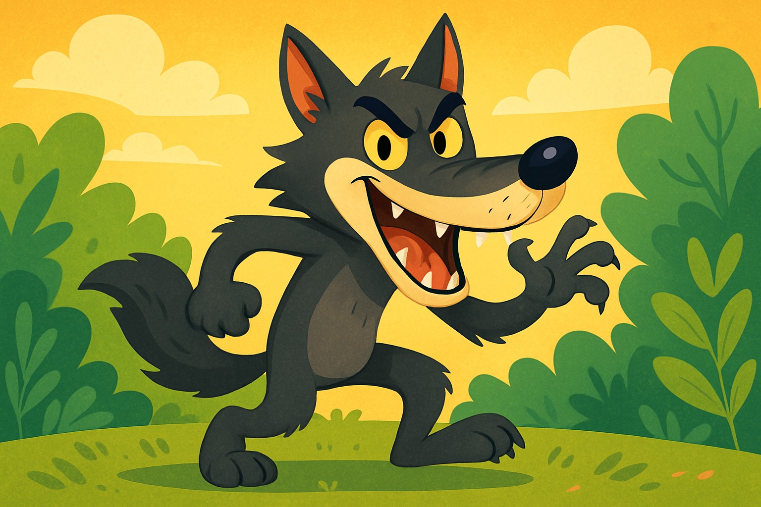 Histórias áudio sobre o Grande Lobo Mau para crianças ouvir ...
