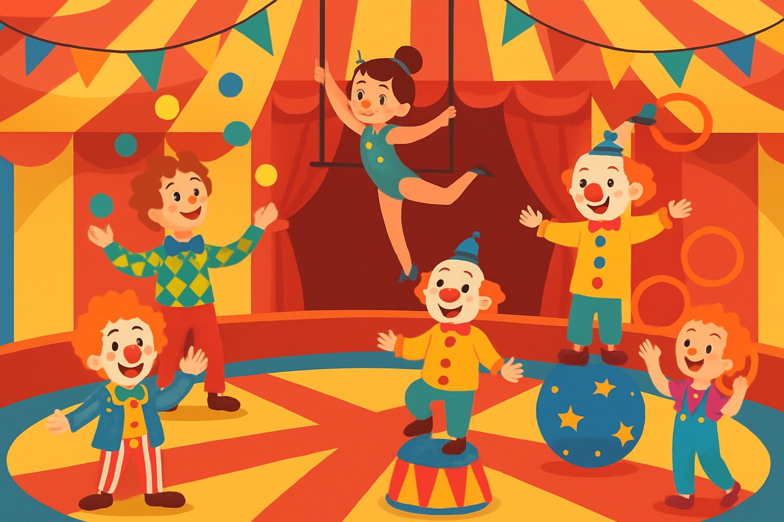 Histórias de áudio de circo para crianças ouvir gratuitamente | Oh My Tales